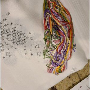 Rico | Dining | Rico Design Cross Stitch Tablecloth Kit 32x32 3986 ...